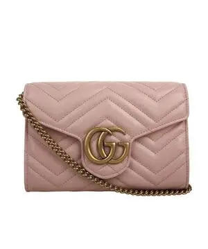 Gucci Gg Marmont Quilted Woc - Brown