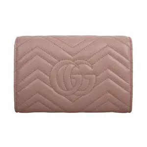 Gucci Gg Marmont Quilted Woc - Brown