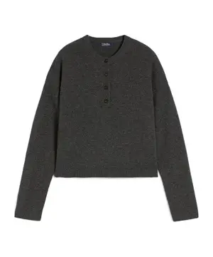 Max Mara London Crewneck Knitted Jumper - Medium Gray