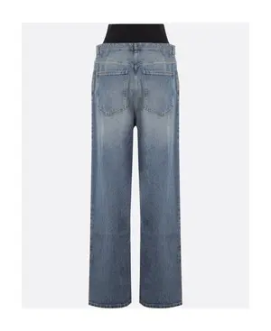 Alaïa Wide-legged Jeans With Elastic Waist