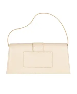 Jacquemus Le Bambino Long Logo Plaque Shoulder Bag - White