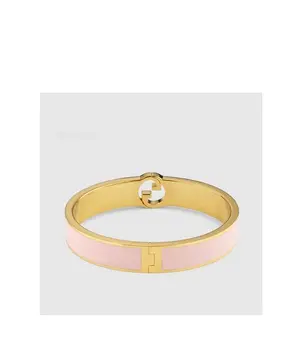 Gucci Gg Logo Enamel Bracelet