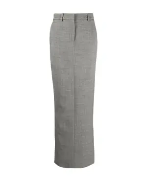 Alessandra Rich Virgin Wool-blend Maxi Skirt