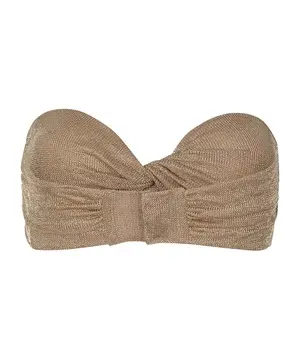 Giuseppe Di Morabito Strapless Knot Detail Top - Brown