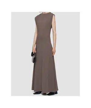 JOSEPH Sleeveless Midi Dress With Ruched Detailing