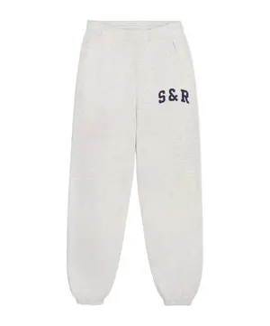 SPORTY  RICH Sporty & Rich Sr Ivy Sweatpant - Light Grey/navy