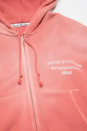 Acne Studios Airbrushed Zip Hoodie - Red