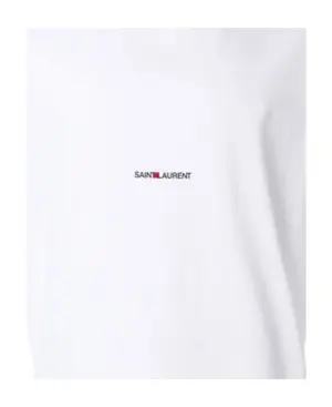 Saint Laurent Logo Printed Crewneck T-shirt