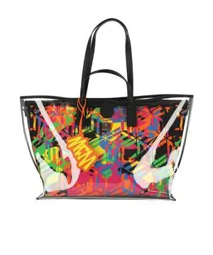 Mcm Abstract Pattern Printed Tote Bag