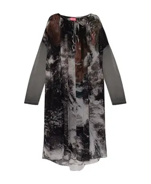 DIESEL® Printed Long-sleeved Dress