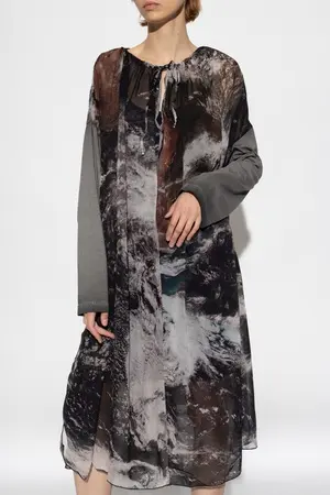 DIESEL® Printed Long-sleeved Dress