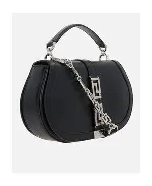Versace Logo Plaque Shoulder Bag