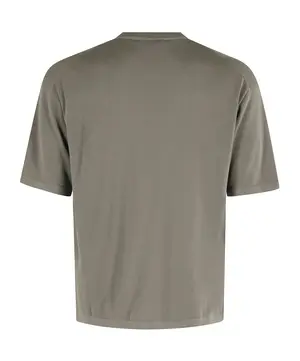 ROBERTO COLLINA Round-neck Logo T-shirt - Gray