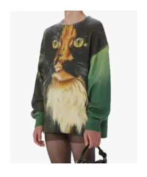 J.W.ANDERSON Jw Anderson Cat Printed Knitted Jumper