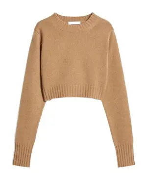 Max Mara Cashmere Ribbed Pullover - Brown