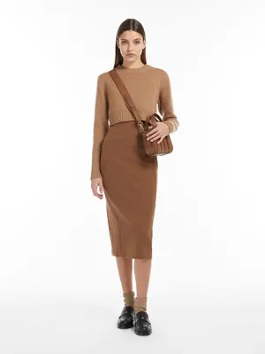 Max Mara Cashmere Ribbed Pullover - Brown