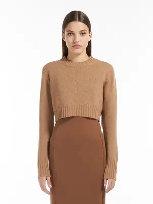 Max Mara Cashmere Ribbed Pullover - Brown