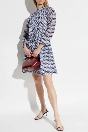 Tory Burch Printed Mini Shirt Dress - Blue