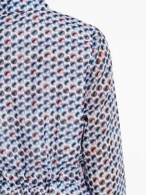 Tory Burch Printed Mini Shirt Dress - White