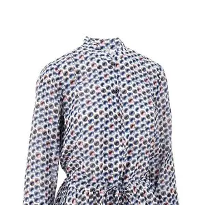 Tory Burch Printed Mini Shirt Dress - White