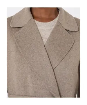 Max Mara Elisa Belted Coat - Medium Gray