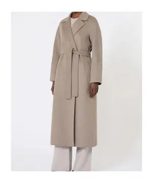 Max Mara Elisa Belted Coat - Medium Gray