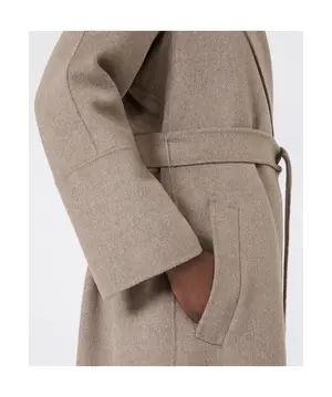 Max Mara Elisa Belted Coat - Medium Gray
