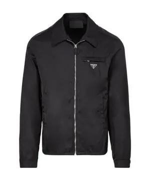 Prada Re-nylon Logo Jacket - Black