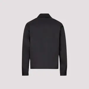 Prada Re-nylon Logo Jacket - Black