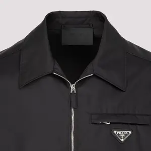 Prada Re-nylon Logo Jacket - Black