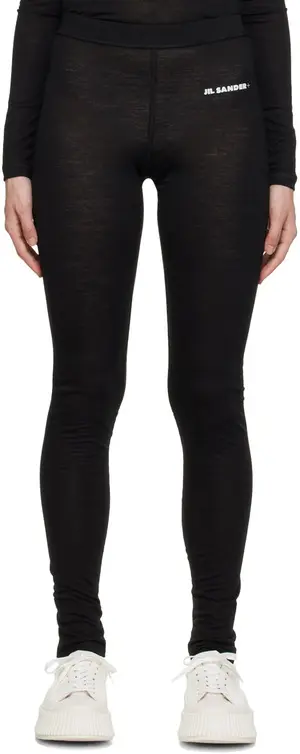 JIL SANDER Technical Leggings - Black