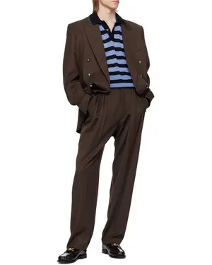 Casablanca Double-breasted Tailored Jacket With Peak Lapels - Brown