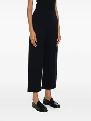 Max Mara Straight-leg Cropped Trousers - Black