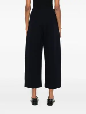 Max Mara Straight-leg Cropped Trousers - Black