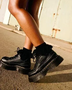 Dr. Martens Buzz 5-eye Milled Nappa Leather Platform Shoes