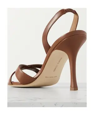 Manolo Blahnik Callasli High-heeled Sandals - Brown