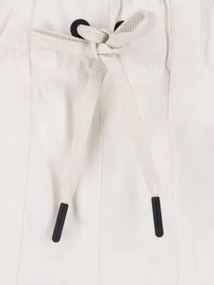 Moncler Elasticated Logo Shorts - Cream