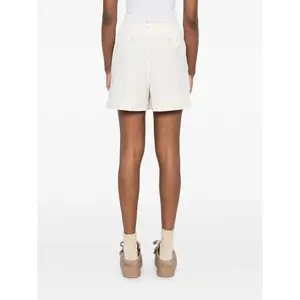 Moncler Elasticated Logo Shorts - Cream