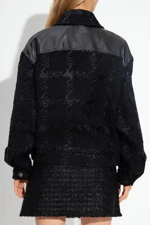 Versace Long-sleeved Leather Jacket With Medusa Head Detail