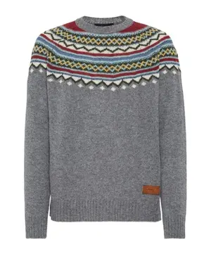 Dsquared2 Nordic Knit Jumper - Gray