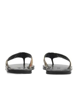 Burberry Checked Pavilion Slip-on Slides - Sand-colored