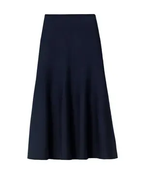 Khaite Peplum-hem Knitted Skirt