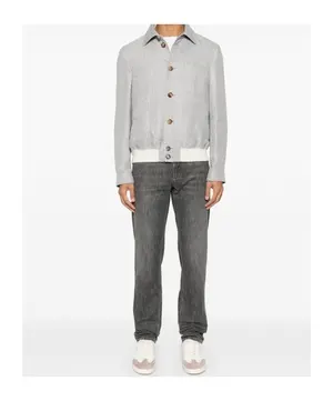 Brunello Cucinelli Long Sleeve Button-up Jacket
