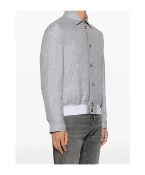 Brunello Cucinelli Long Sleeve Button-up Jacket