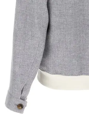 Brunello Cucinelli Long Sleeve Button-up Jacket