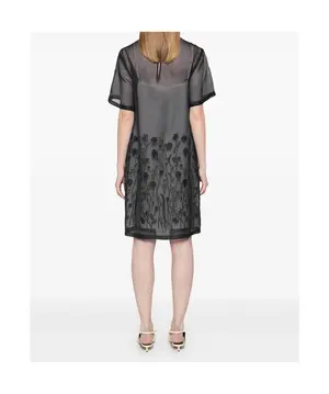 P.a.r.o.s.h Embroidered Floral Midi Dress