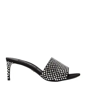 Dolce & Gabbana Keira Embellished Heeled Sandals - Black