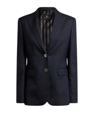 Etro Paisley Pattern Blazer - Black