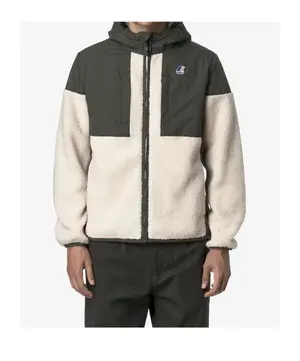 K-WAY Teddy Hooded Fleece Jacket - Nude