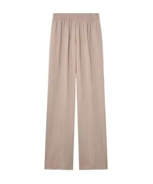 GOLDEN GOOSE Pinstriped Elasticated Waist Trousers - Light Gray